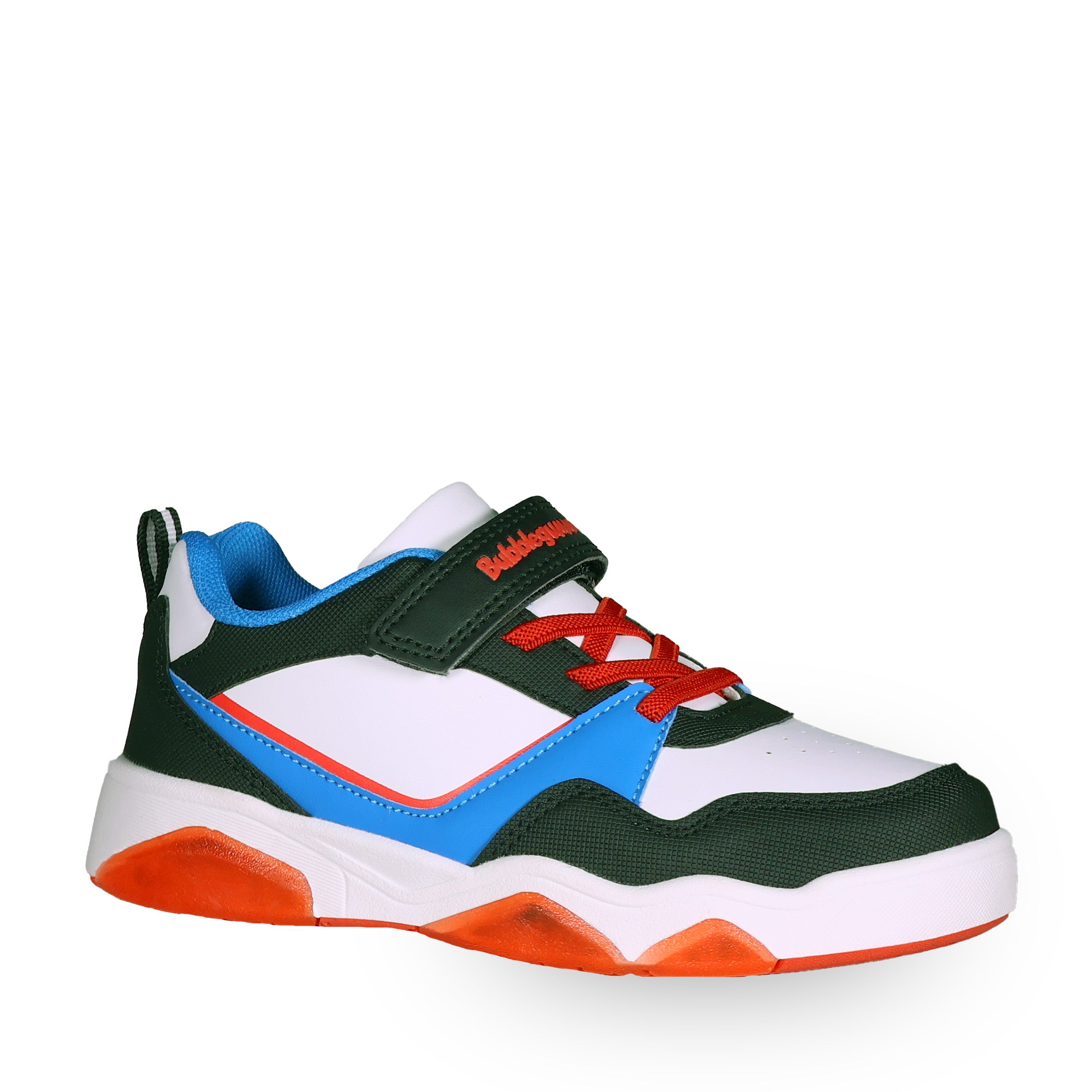 BUBBLEGUMMERS DREW WHITE/RED/BLUE Boys Light up Velcro Jogger – Bata